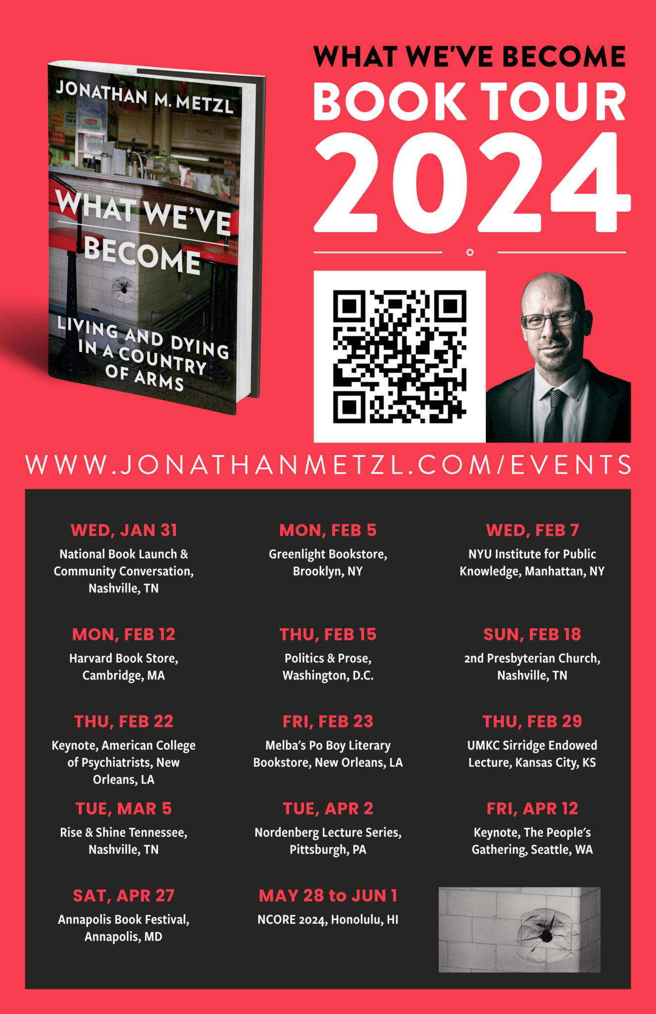 2024 Book Tour - Jonathan M. Metzl